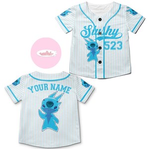 Personalized Disney Lilo & Stitch Experiments Baseball Jersey, Stitch ...