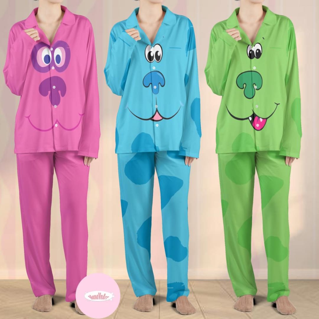 All Characters Blue Clues Pajamas Set, Blue Dog Lovers Birthday ...
