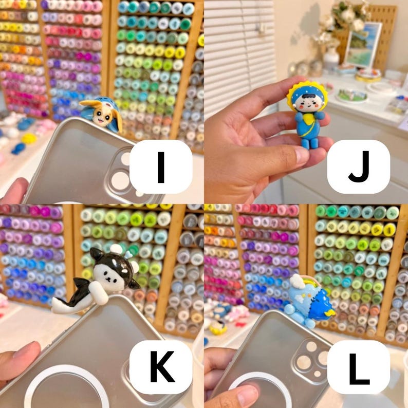 Clay Phone Hipper Handmade | Cute Accessory Phone Charm - Custom ...