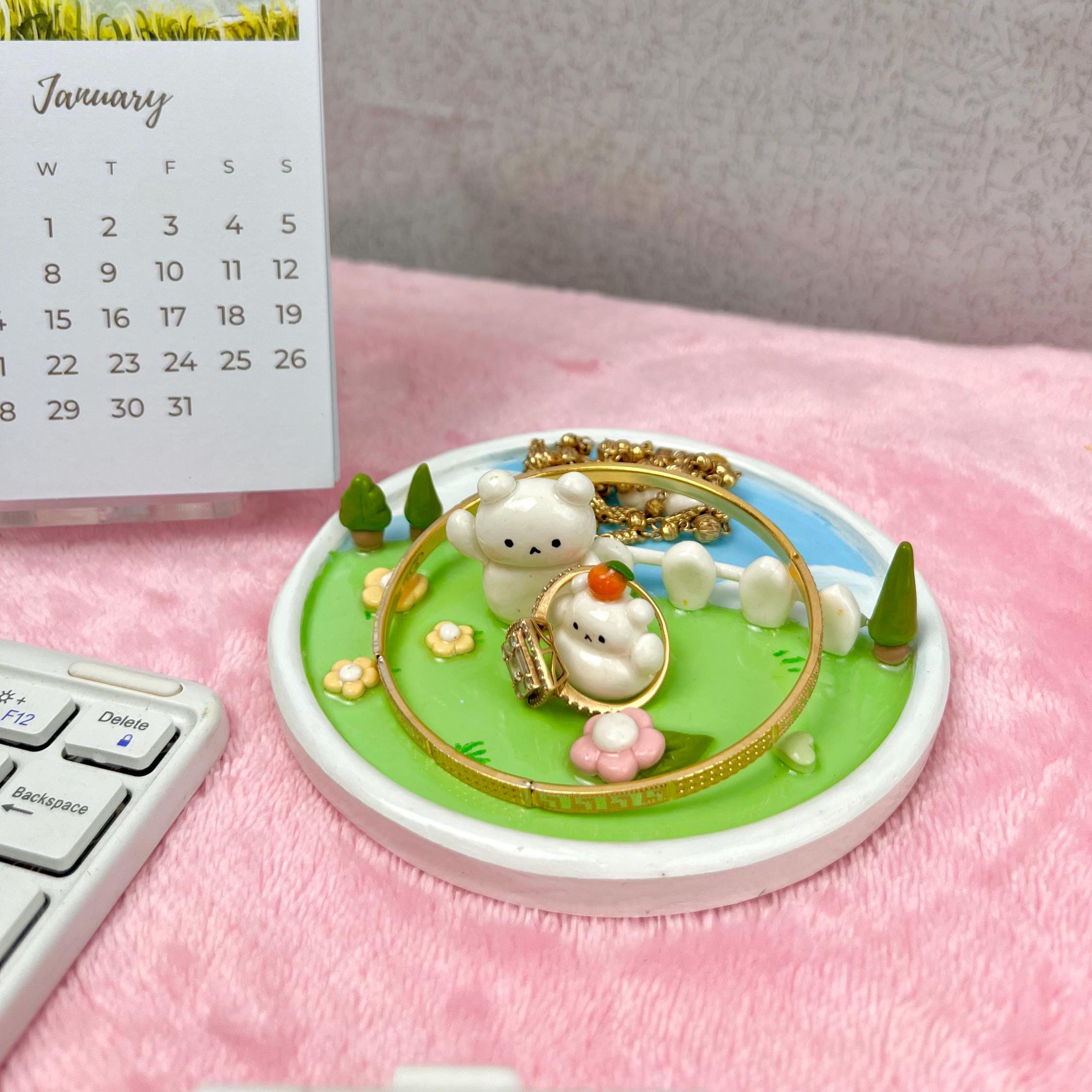 Cute Trinkets Dish | Handmade Trinket Dishes | Clay Jewelry Tray | Ring ...