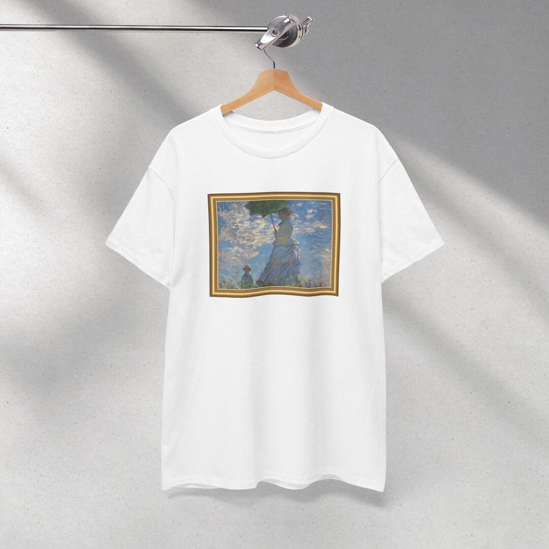 Monet T-shirt, Madame Monet Art Reimagined, Artistic Unisex Heavy ...