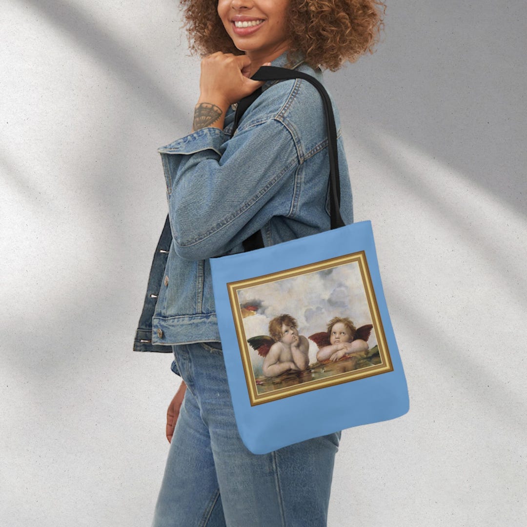 Cherubims Tote Bag, Art Reimagined, Religious Renaissance Tote Bag ...