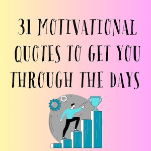31-day Motivational Quote Calendar | Daily Inspiration Printable ...