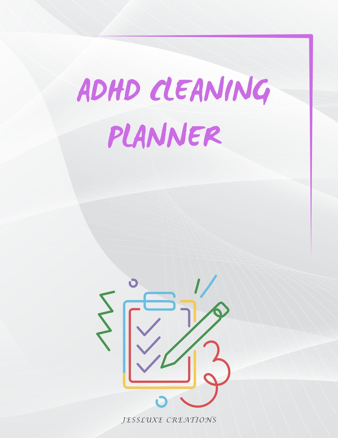 Cleaning Planner for ADHD | Printable Checklists, Routines & Home ...