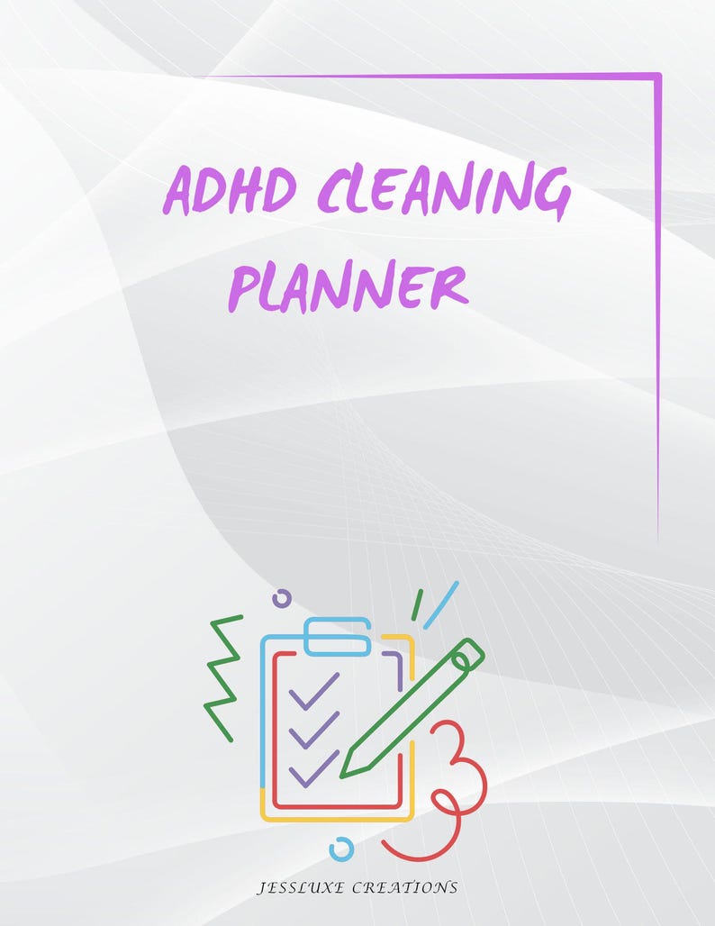 Cleaning Planner for ADHD | Printable Checklists, Routines & Home ...