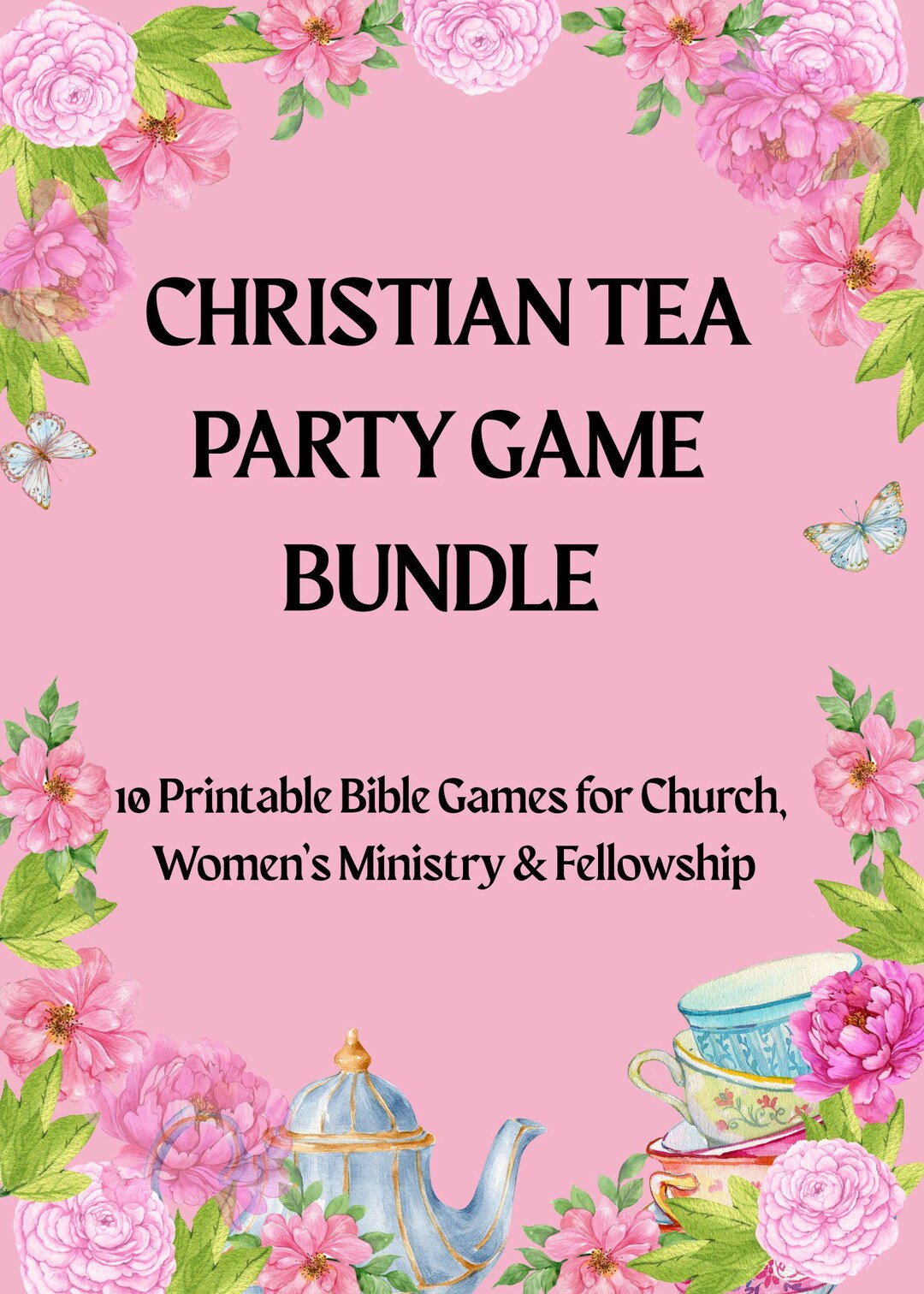 Christian Tea Party Bundle 10 Game PDF Download Game - Etsy