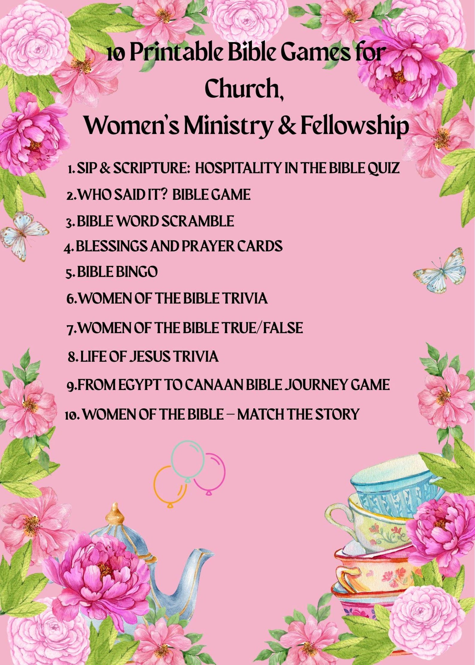 Christian Tea Party Bundle 10 Game PDF Download Game - Etsy