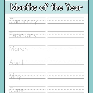 Printable Words, Letters, Sentences and Numbers Tracing PDF File ...
