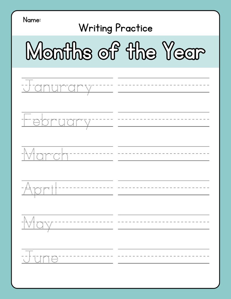 Printable Words, Letters, Sentences and Numbers Tracing PDF File ...