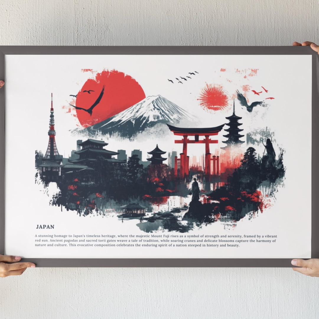 Printable Japan History Wall Art , Digital Japan Poster Home Decor ...
