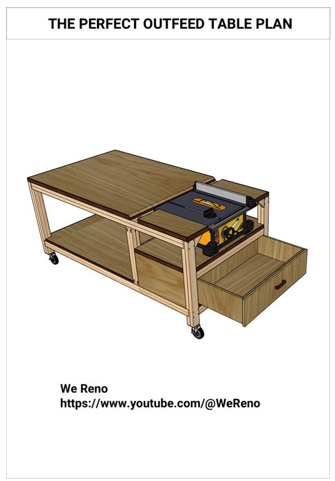 Outfeed Workbench Table Build Plans in Metric (PDF) - Etsy