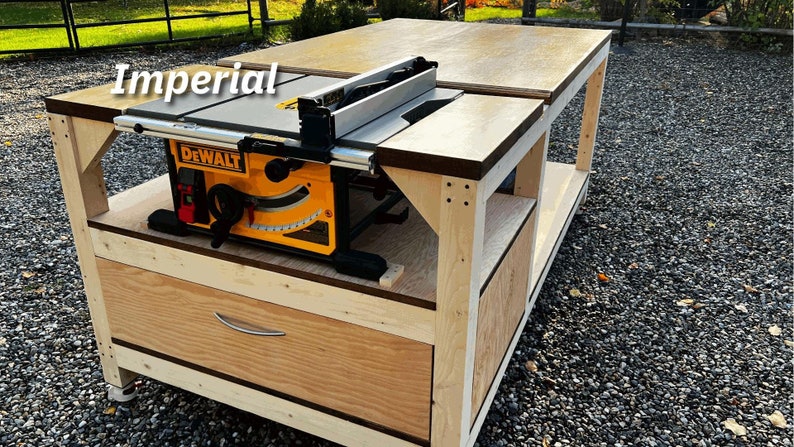 The Perfect Outfeed Table in Imperial (inches) - Etsy