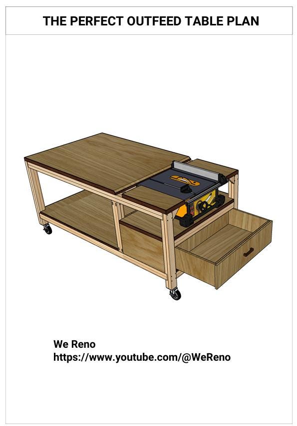 The Perfect Outfeed Table in Imperial (inches) - Etsy