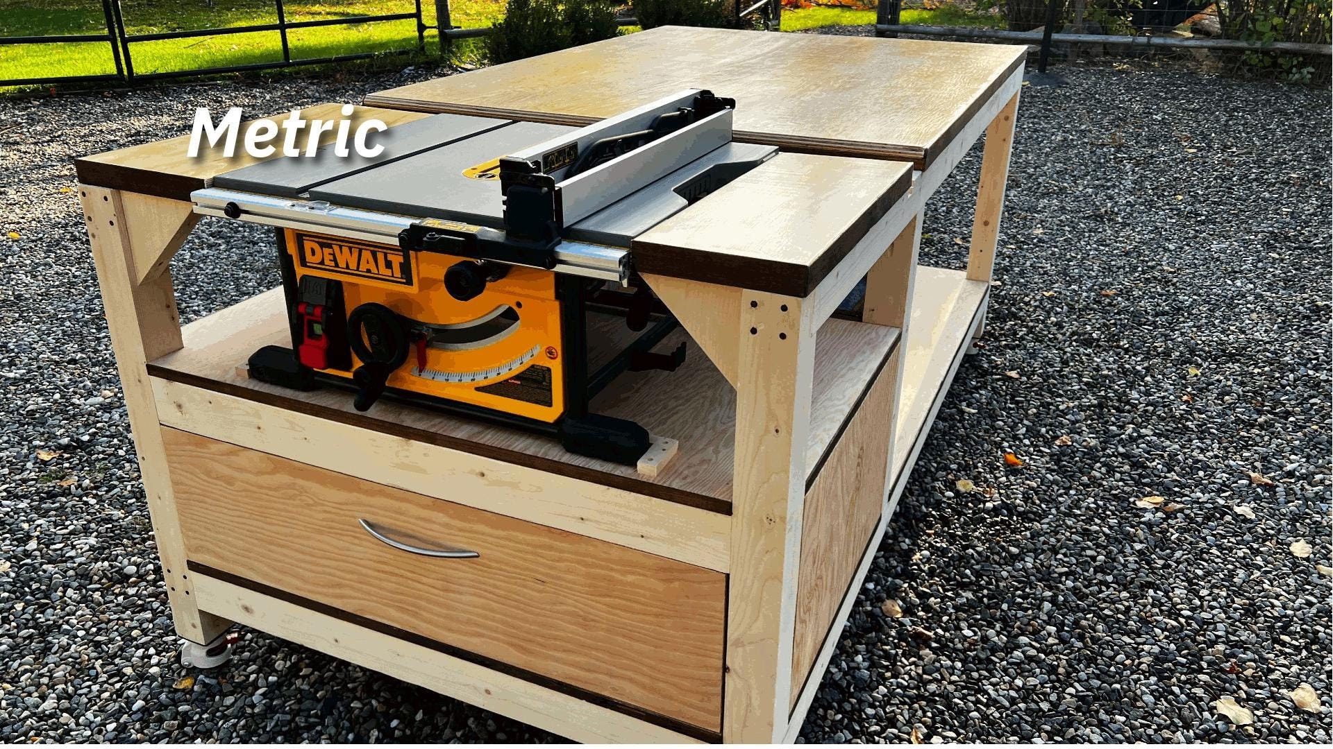 The Perfect Outfeed Table in Metric (centimeters) - Etsy