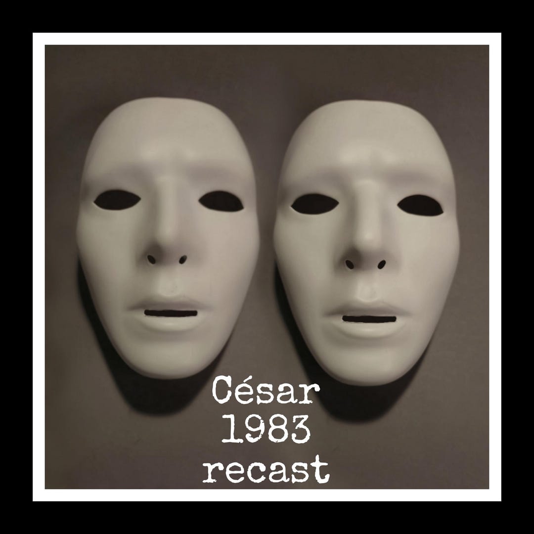 Cesar/caesar 1983 Blank Male Mask RECASTS - Etsy