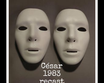 Cesar/caesar 1983 Blank Male Mask RECASTS - Kabuki Mask - Joey Mask ...