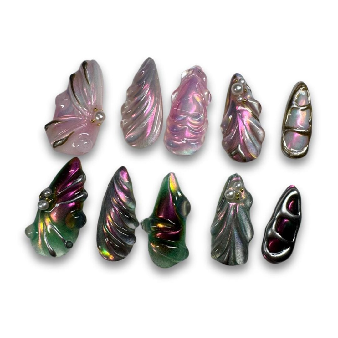 Spellbound Wicked Inspired Press-on Nails - Etsy