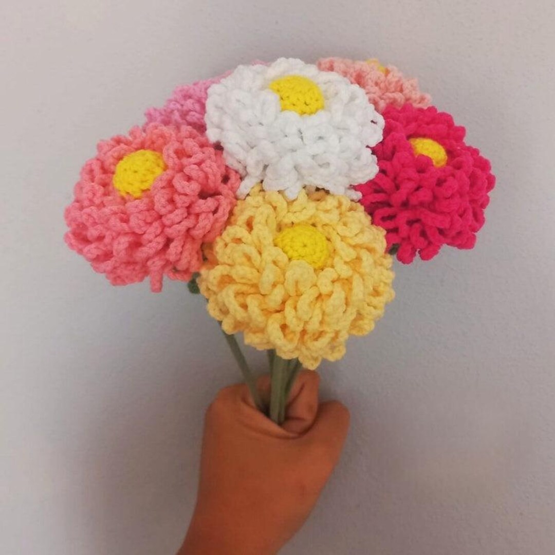 Magical Crochet Dahlia Bouquet Pattern Easy DIY Flower Amigurumi ...