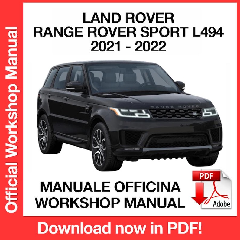 Land Rover Range Rover Sport L494 2021-2023 Factory Service Repair ...