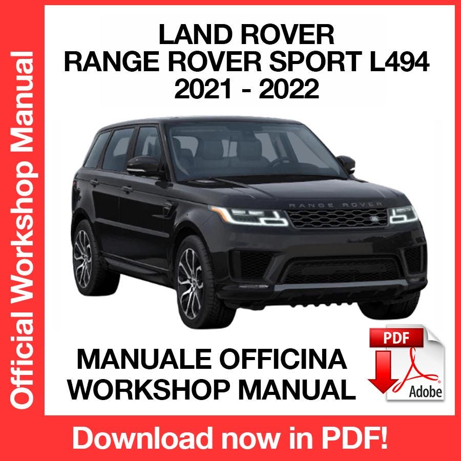Land Rover Range Rover Sport L494 2021-2023 Factory Service Repair ...
