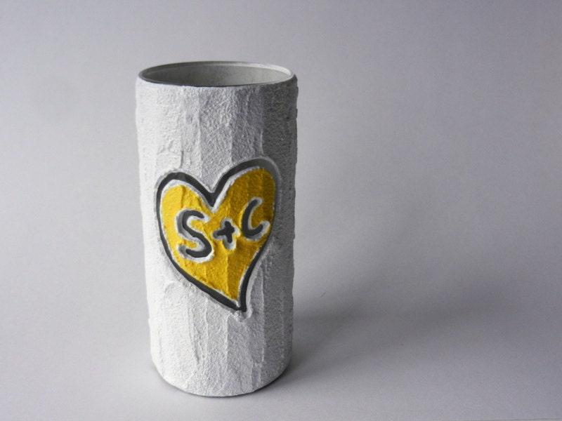Custom Couple Gift / Valentine Gift / Vase With Initials | Etsy