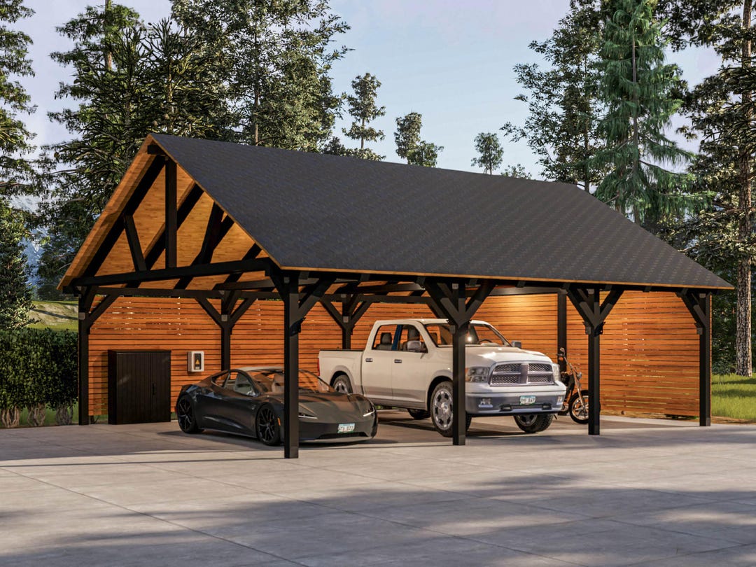 30x24 Carport DIY Plans: Build Guide & Detailed Blueprints - Etsy