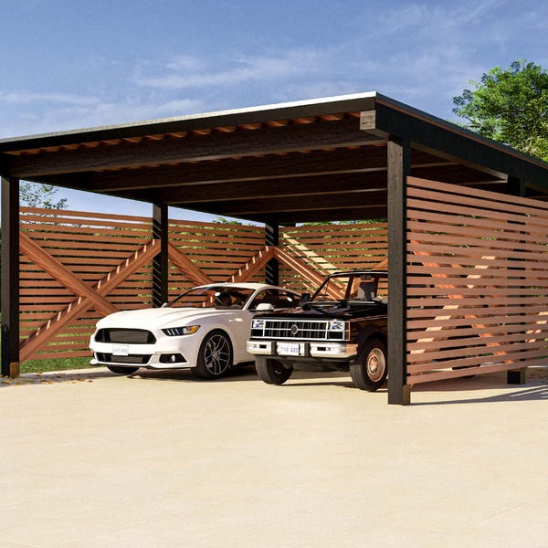 Carport Plans 2 Cars - Etsy