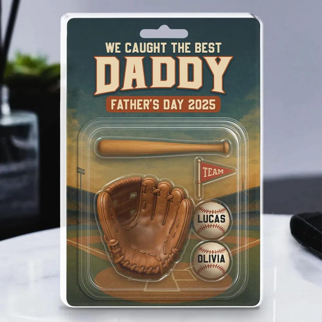Custom We Caught the Best Daddy Acrylic Block Plaque, Gifts for Dad ...