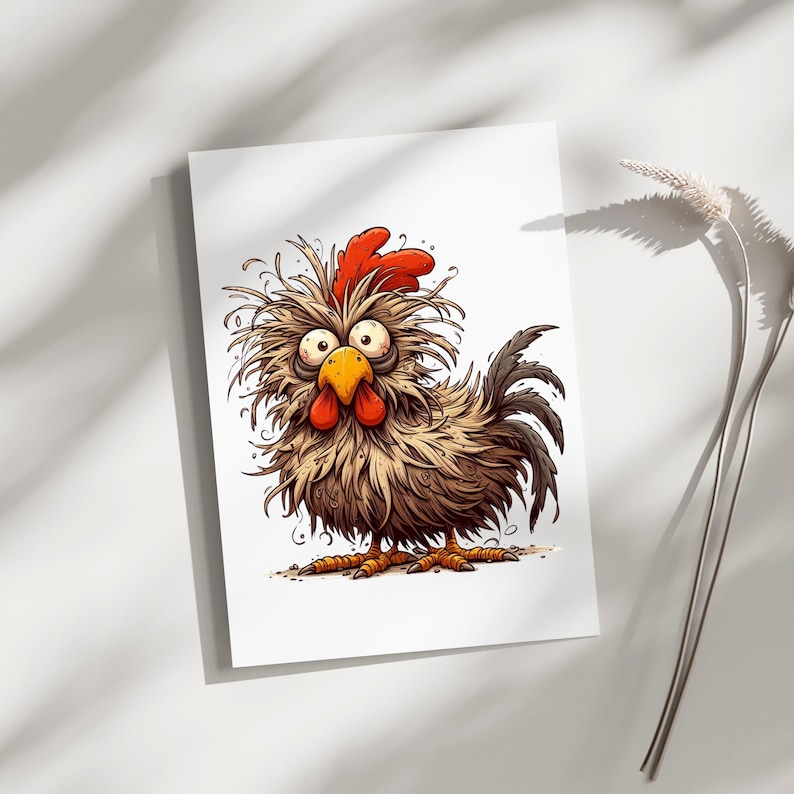20 Scruffy Quirky Animals Clipart ,whimsical Funny Animal Clipart ...