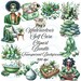 70 Watercolour Self Care Clipart Bundle, Self Care Green Clipart, High ...