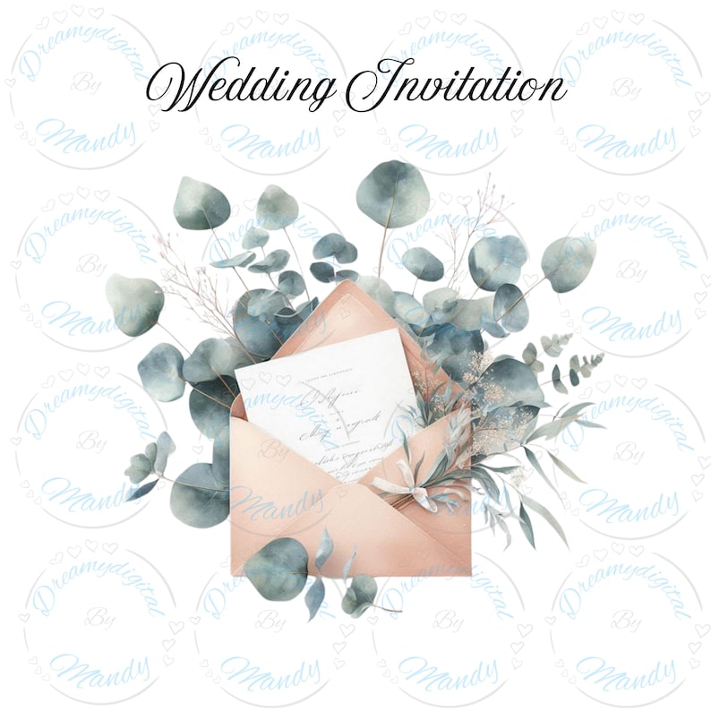 104 Wedding Day Clipart Bundle, Wedding PNG Invitations, Wedding ...