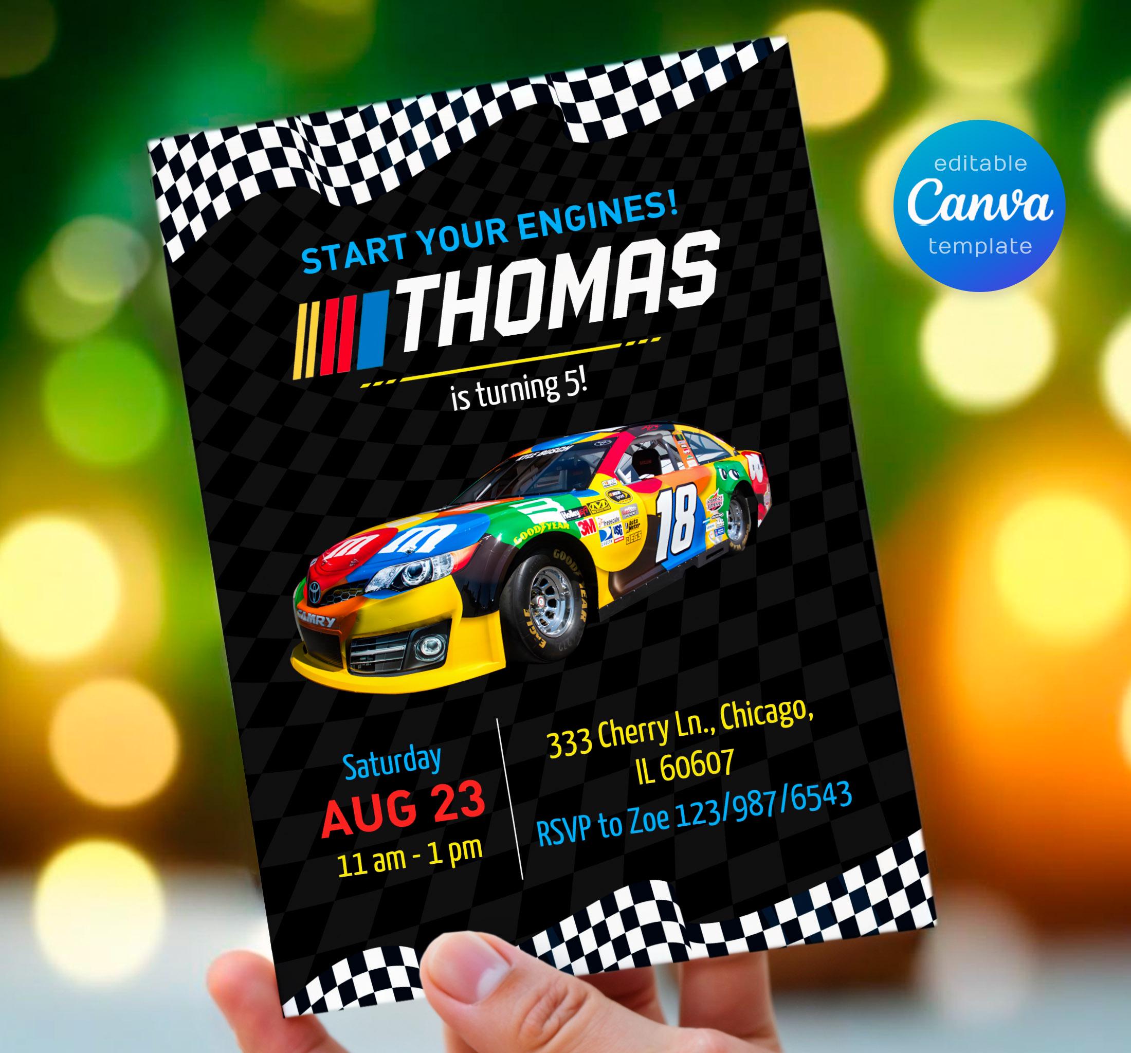 Nascar Party, Shake N Bake Birthday, Ricky Bobby, Boy Racing Invitation ...