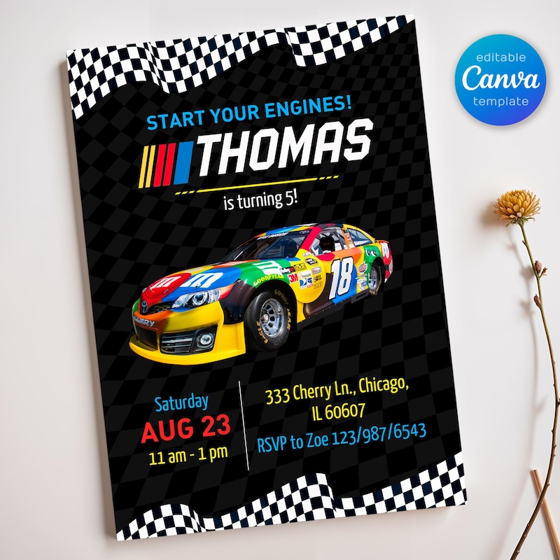 Ricky Bobby Invitation - Etsy