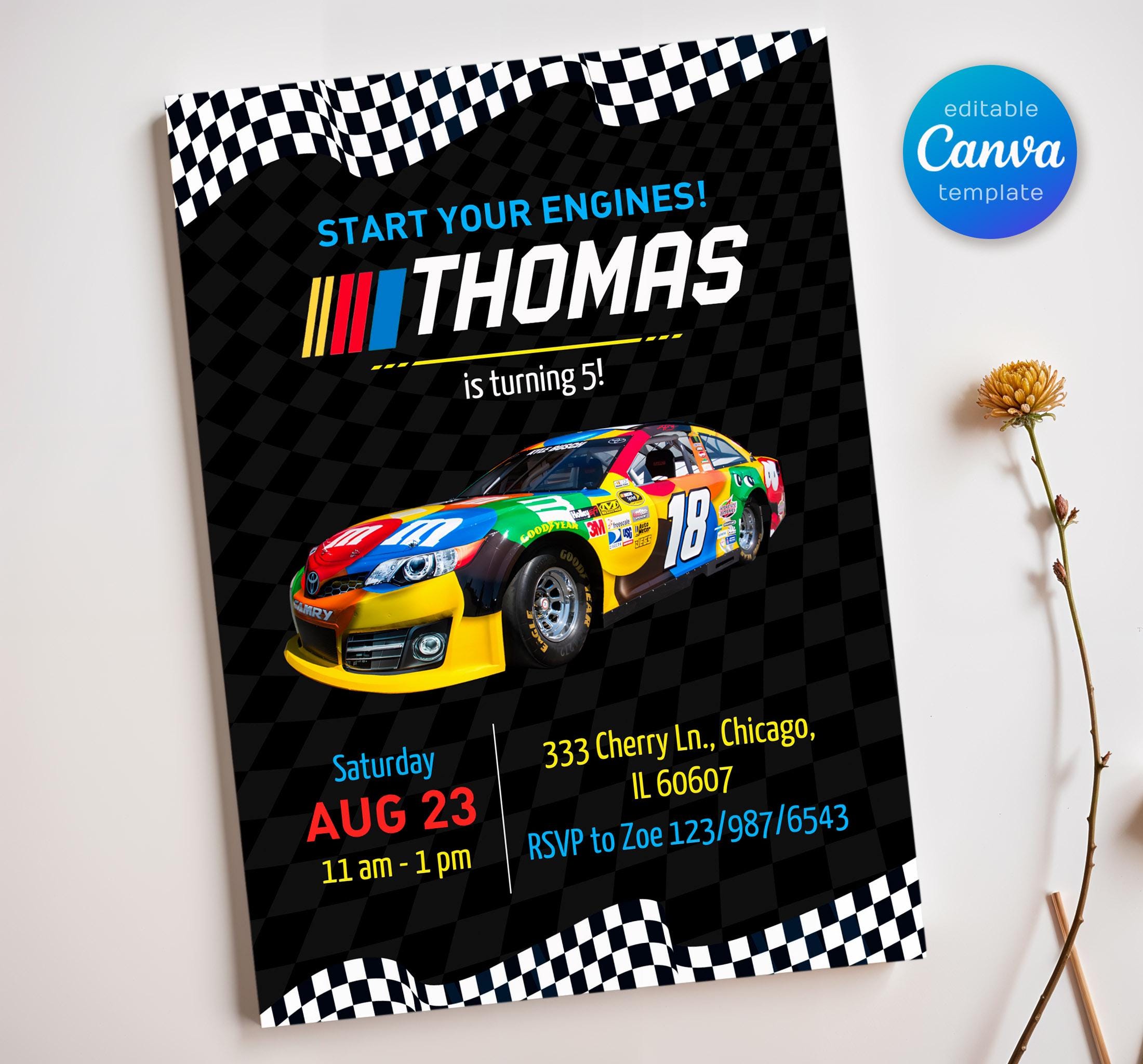 Nascar Party, Shake N Bake Birthday, Ricky Bobby, Boy Racing Invitation ...