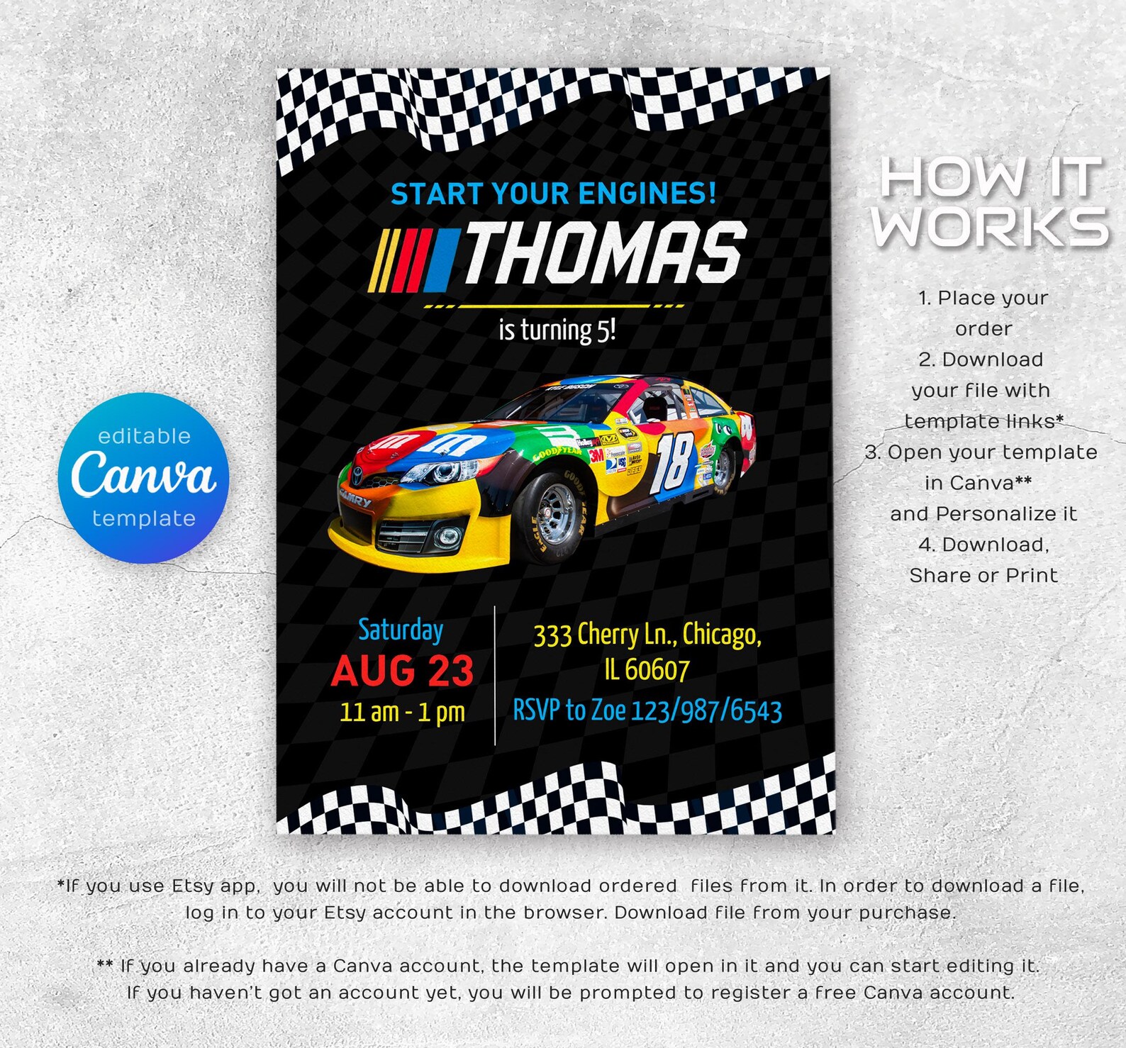 Nascar Party, Shake N Bake Birthday, Ricky Bobby, Boy Racing Invitation ...