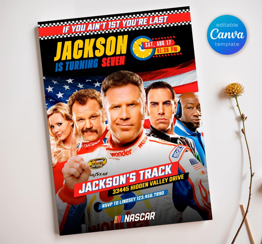 Nascar Party, Shake N Bake Birthday, Ricky Bobby, Boy Racing Invitation ...