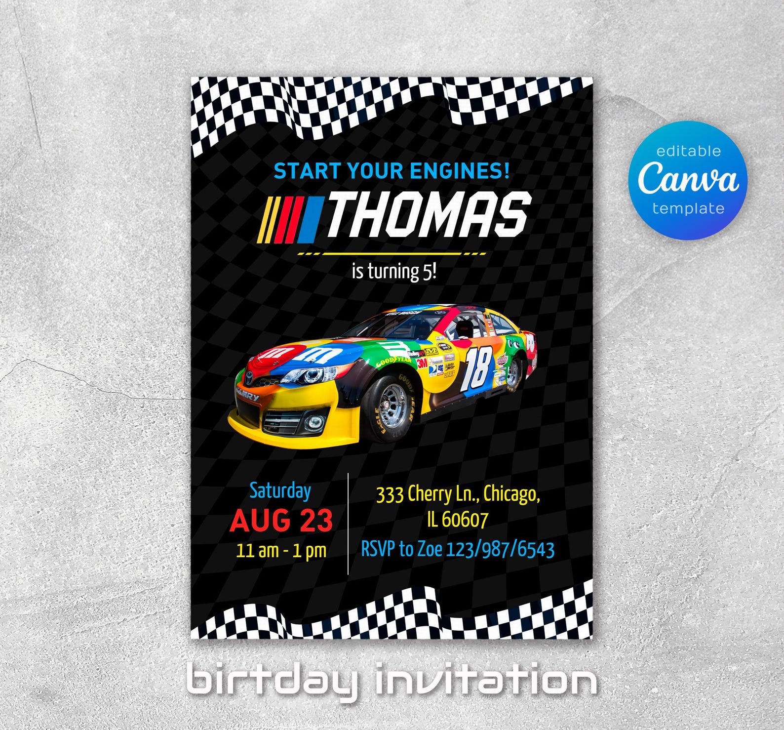 Nascar Party, Shake N Bake Birthday, Ricky Bobby, Boy Racing Invitation ...