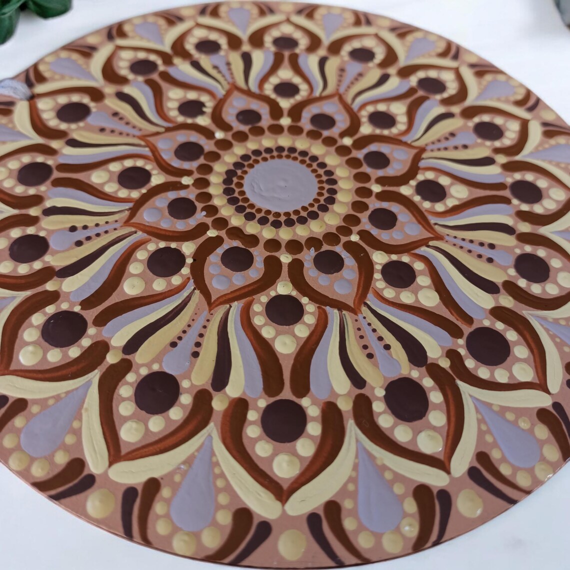 Mandala, Hand Painted, Unique,custom, Gift, Artisan, Boho, Meditative ...