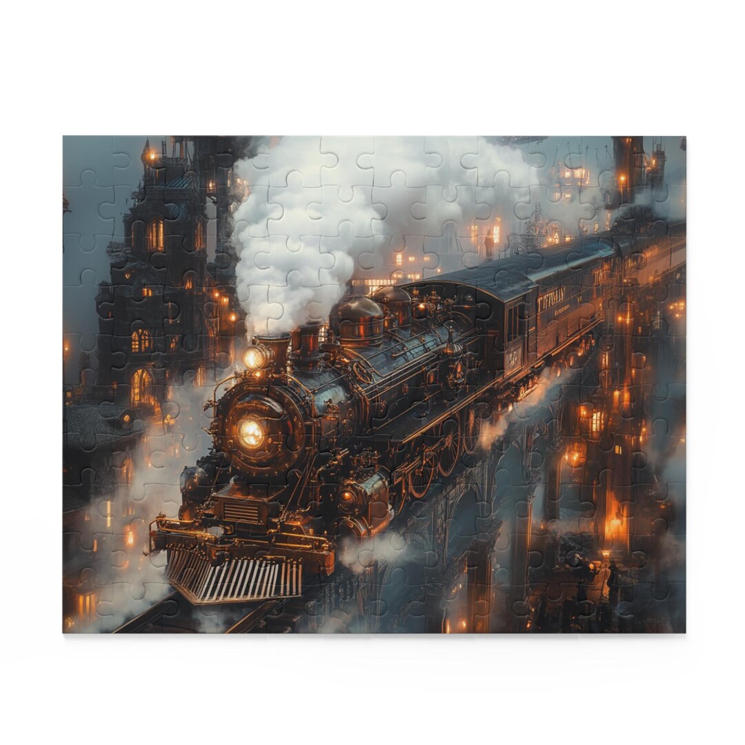 Puzzle, Vintage Steam Locomotive, Jigsaw Puzzle, Steam Engine, 120 ...