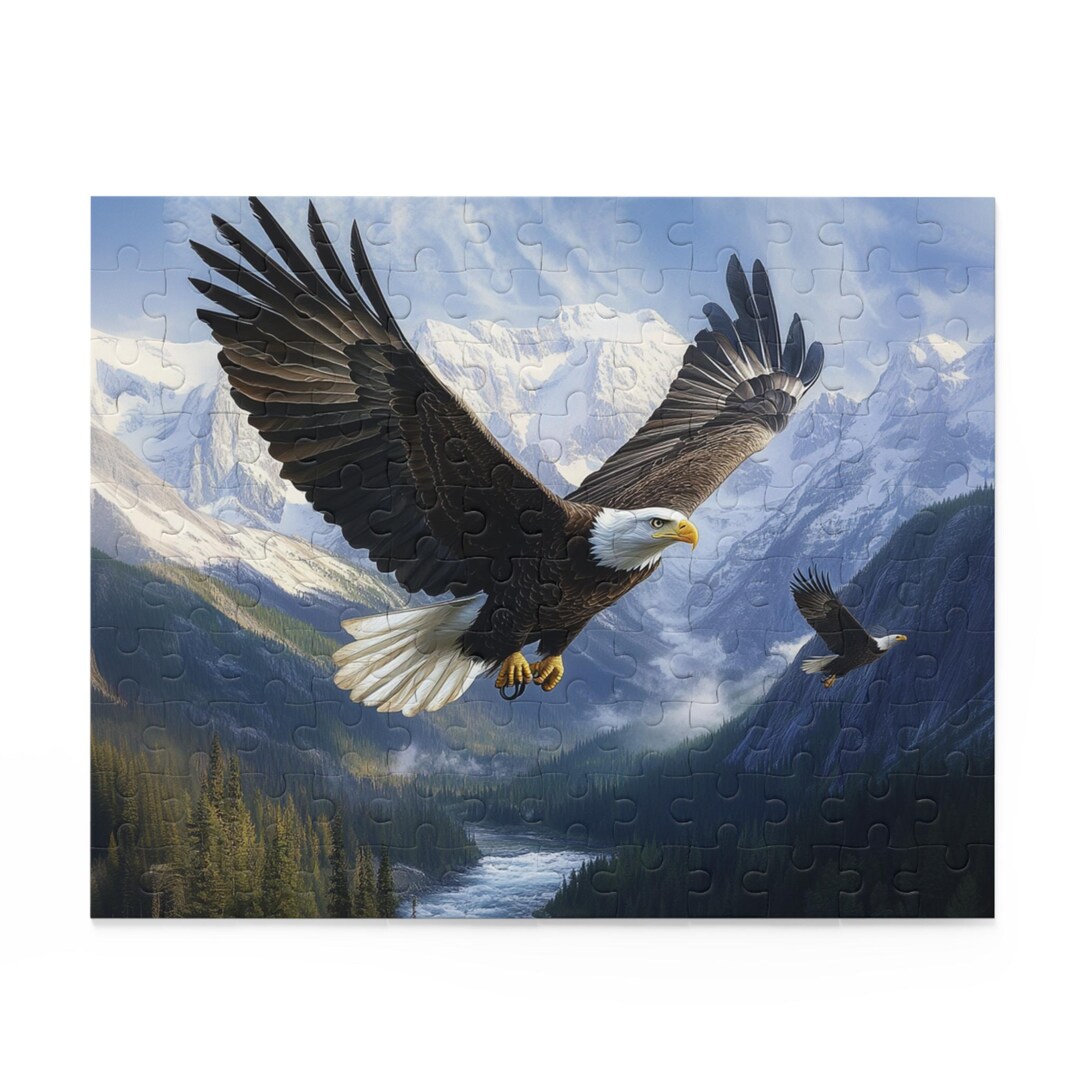 Puzzle, Bald Eagle (american National Bird), 120, 252, 500-piece Jigsaw ...