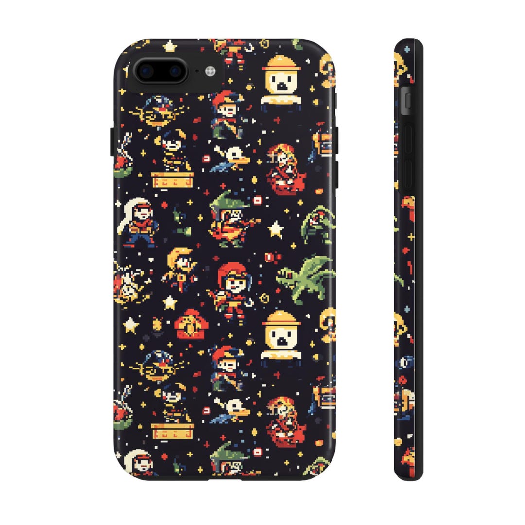 Retro Arcade Tough Phone Cases, 80s Game Design, Vintage Mobile Covers ...