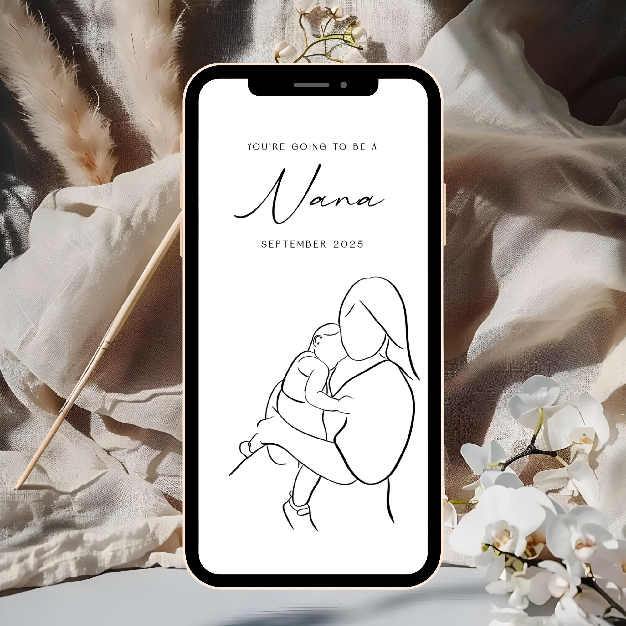 Grandmother Pregnancy Announcement Cards, You’re Going to Be a Nana ...
