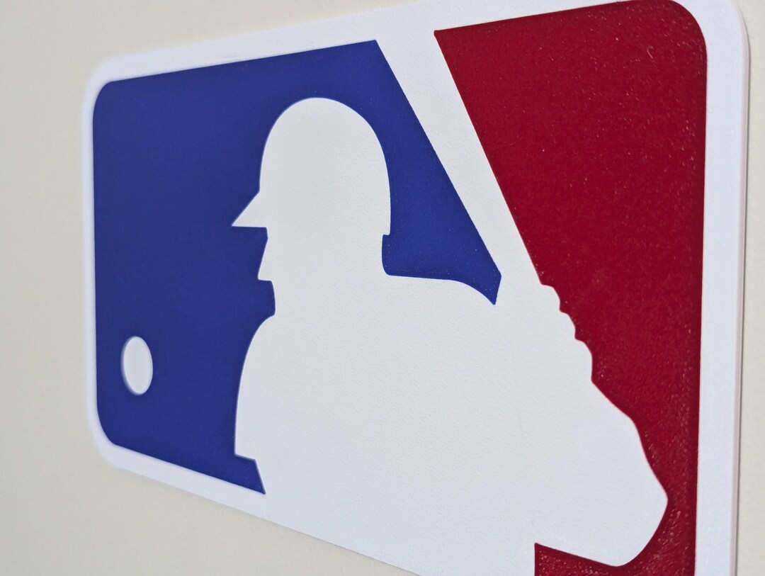 Major League Baseball Mlb Logo Display Sign - Etsy