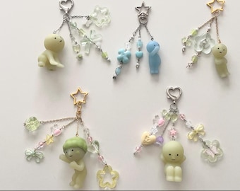 Smiski Keychain/ Bagcharm - Handmade - Glow in the Dark - Etsy