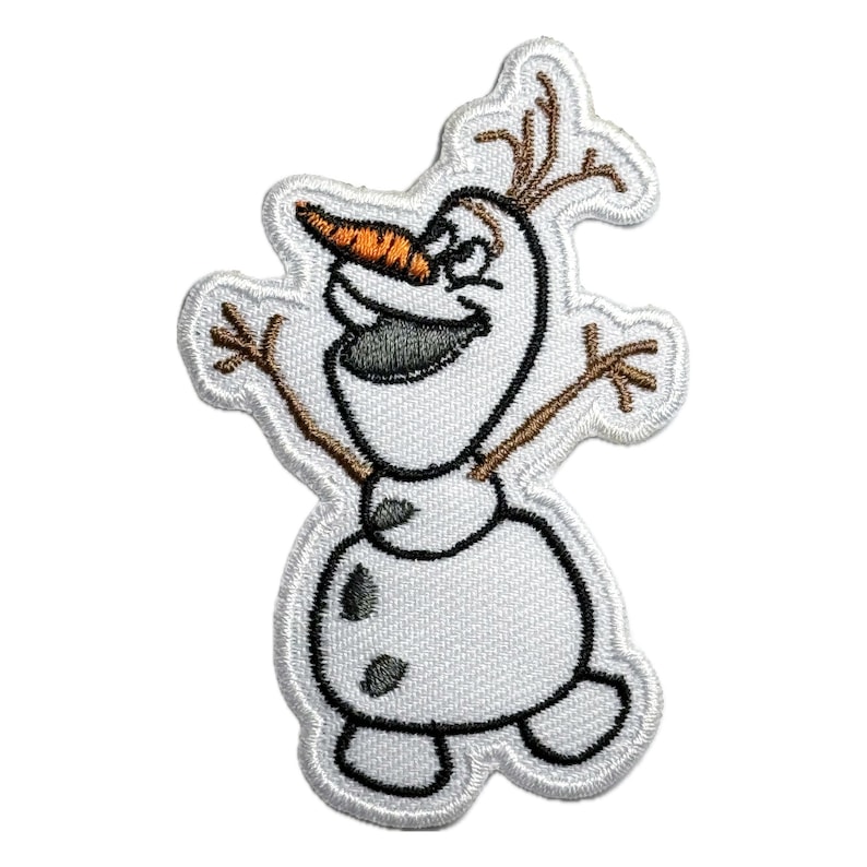 Olaf Iron on Patch, Embroidered Applique (2x3 Inches) - Etsy