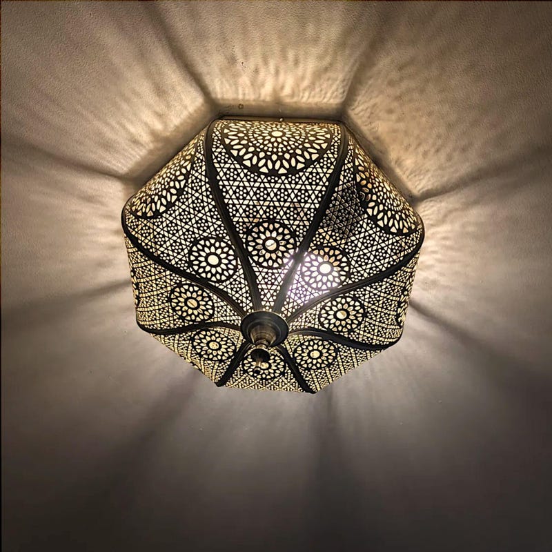 Moroccan Flush Mount Ceiling Light