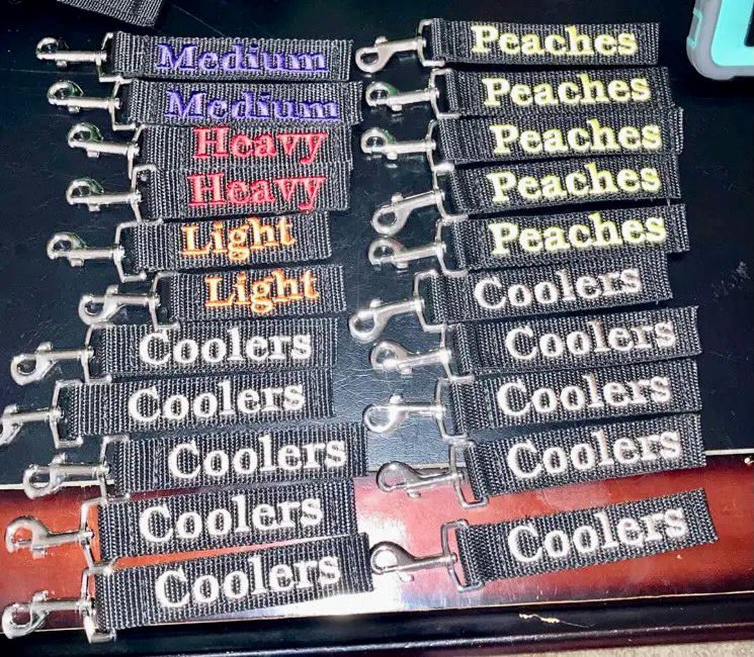 Custom Embroidered Horse Blanket Identification Tags - Etsy