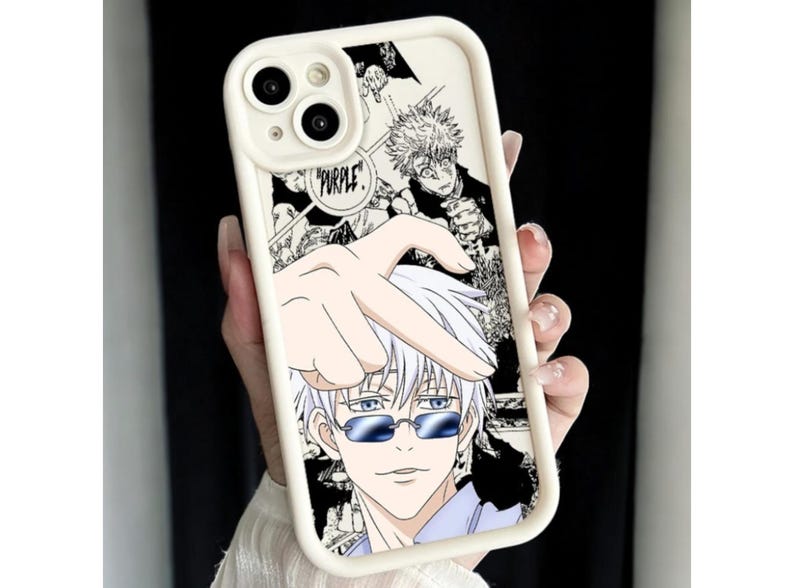 Gojo Satoru Phone Case, Soft Eye Ladder Design iPhone Cover, Anime ...