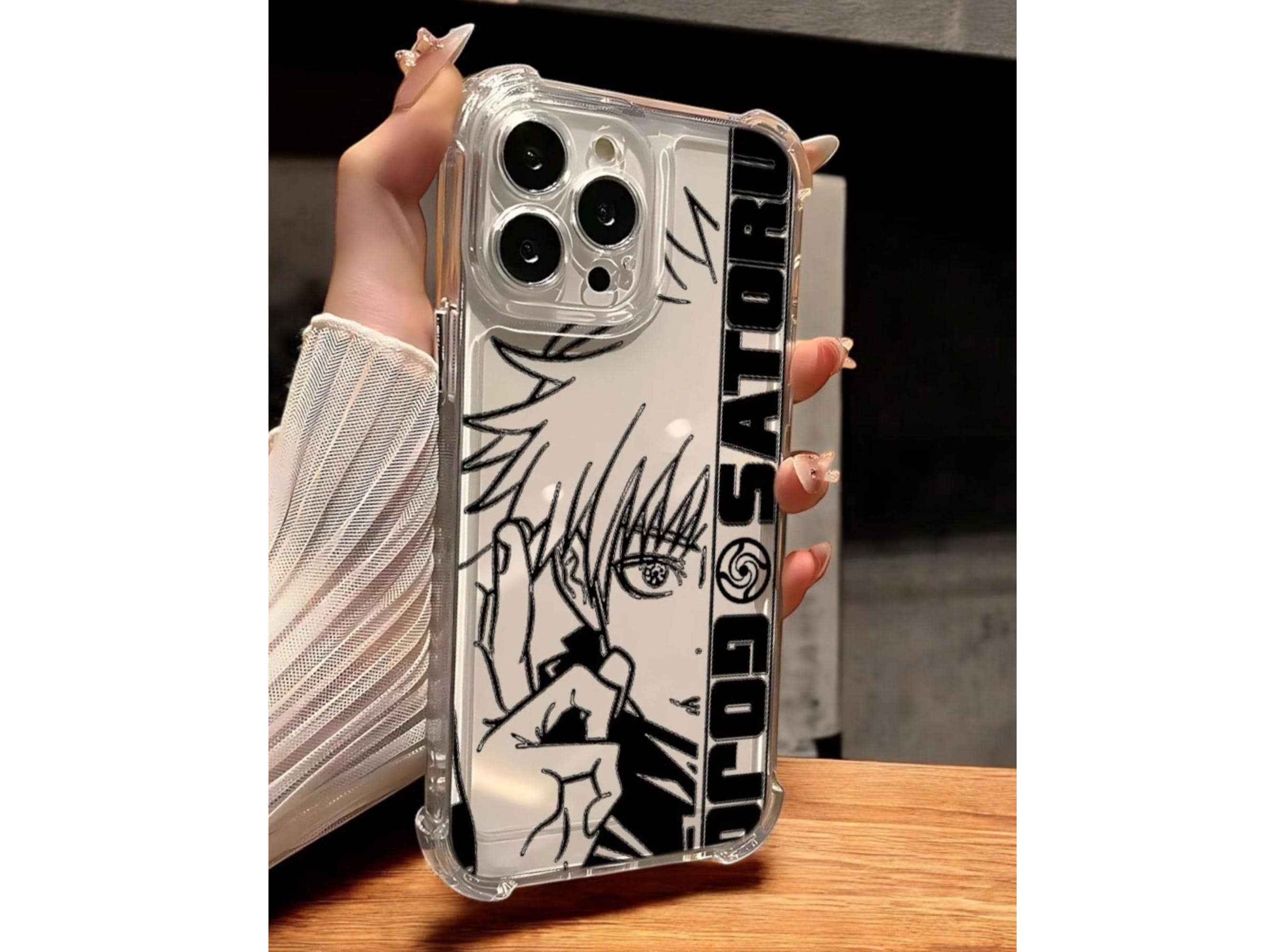 Anime Jujutsu Kaisen Gojo Phone Case, Shockproof Transparent iPhone ...