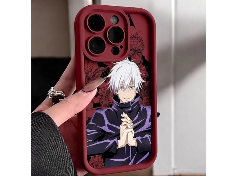 Gojo Satoru Phone Case, Soft Eye Ladder Design iPhone Cover, Anime ...